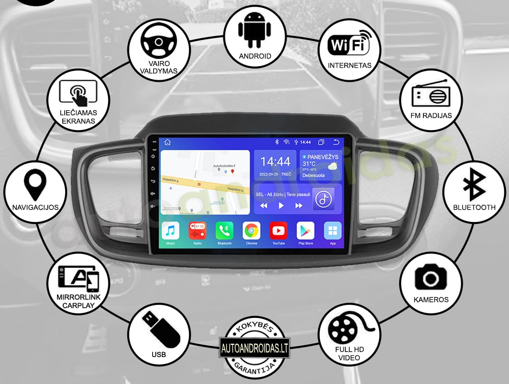 KIA SORENTO Android multimedia automagnetola carplay | ANDROID MULTIMEDIA | CARPLAY | ANDROID AUTO
